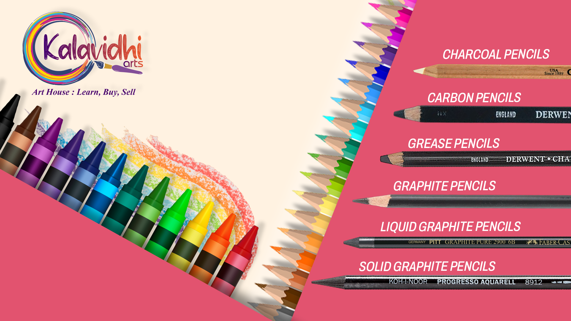 Different types of pencils and their use – kalavidhiarts